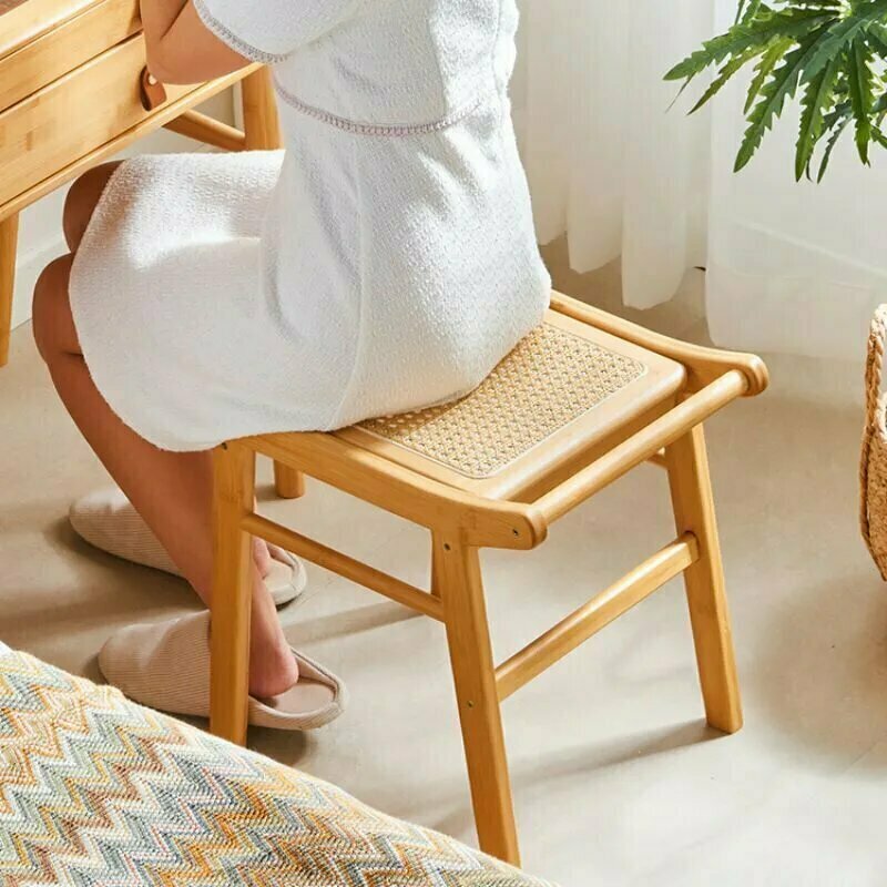 Стул SARIWEN, ротанговый, бамбуковая обивка, 32,5x41 см, без подлокотников