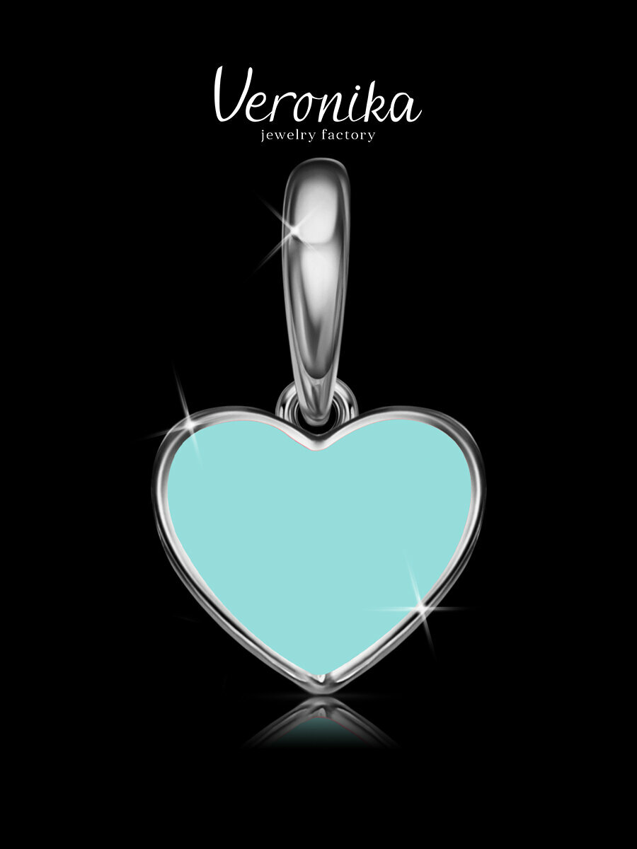 Подвеска, серебро, 925 проба, родирование, эмаль