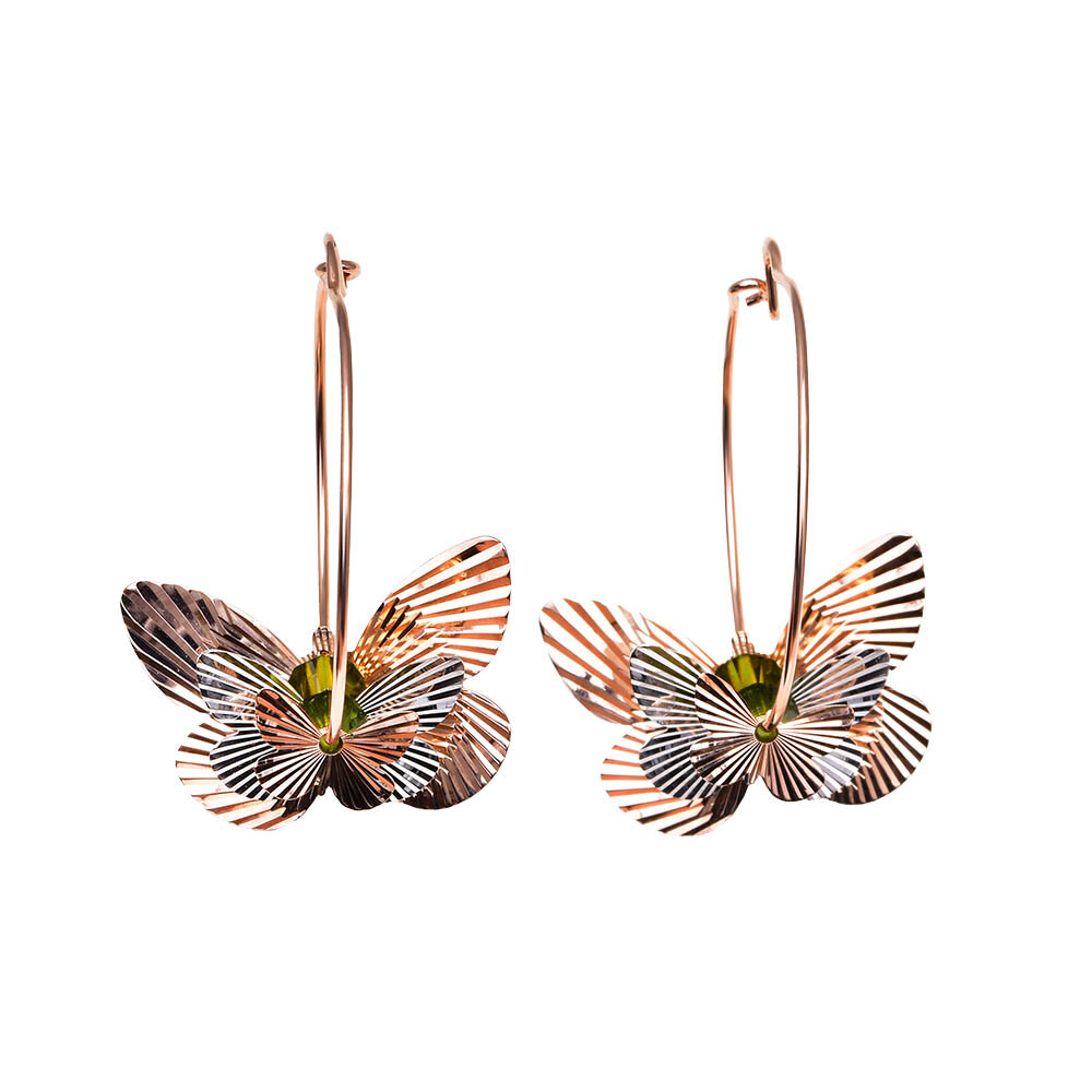 серьги из красного золота