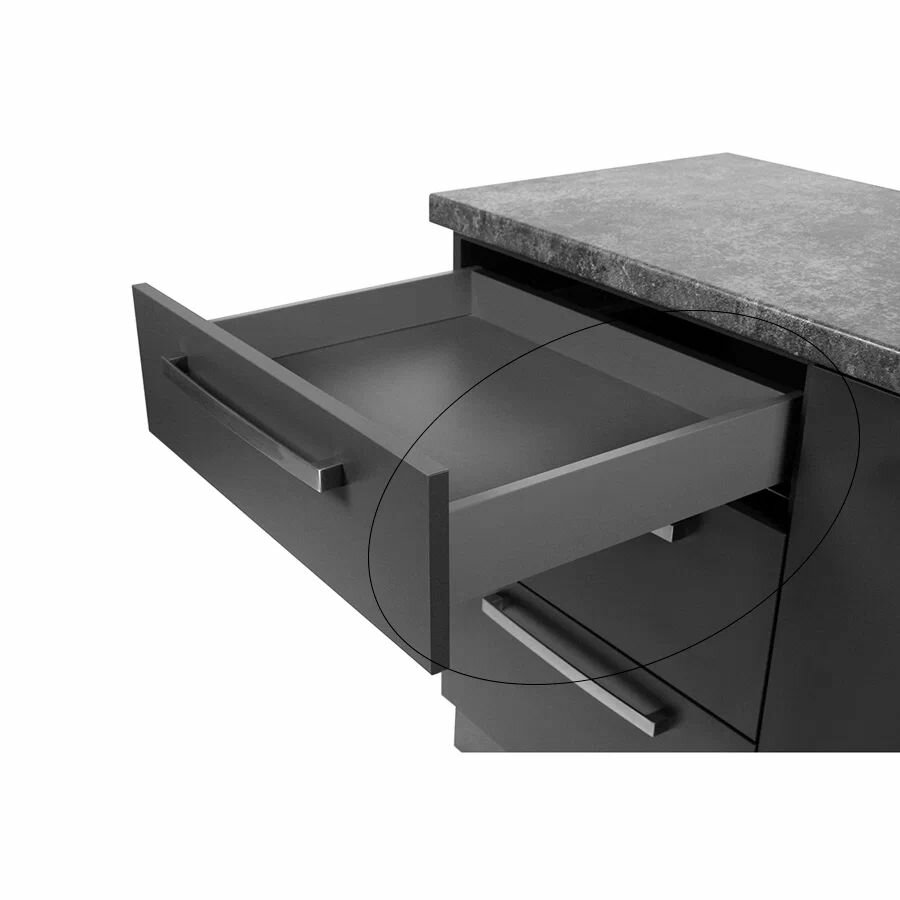 Комплект боковин ящика DTC Magic Pro, длина 300 мм, высота 88 мм, антрацит, 5 шт