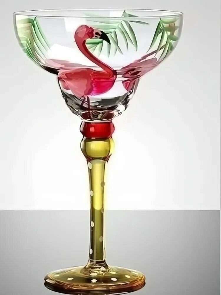 Фужеры BaiWo "Красный апельсин", 270мл, стекло, голубые, 1шт