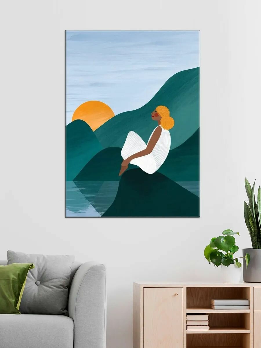 Картина на стену "Солнечный вечер", 50х70 см