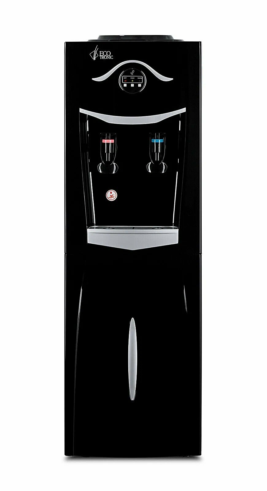 Кулер для воды Ecotronic K21-LF, с функцией нагрева и охлаждения, черный