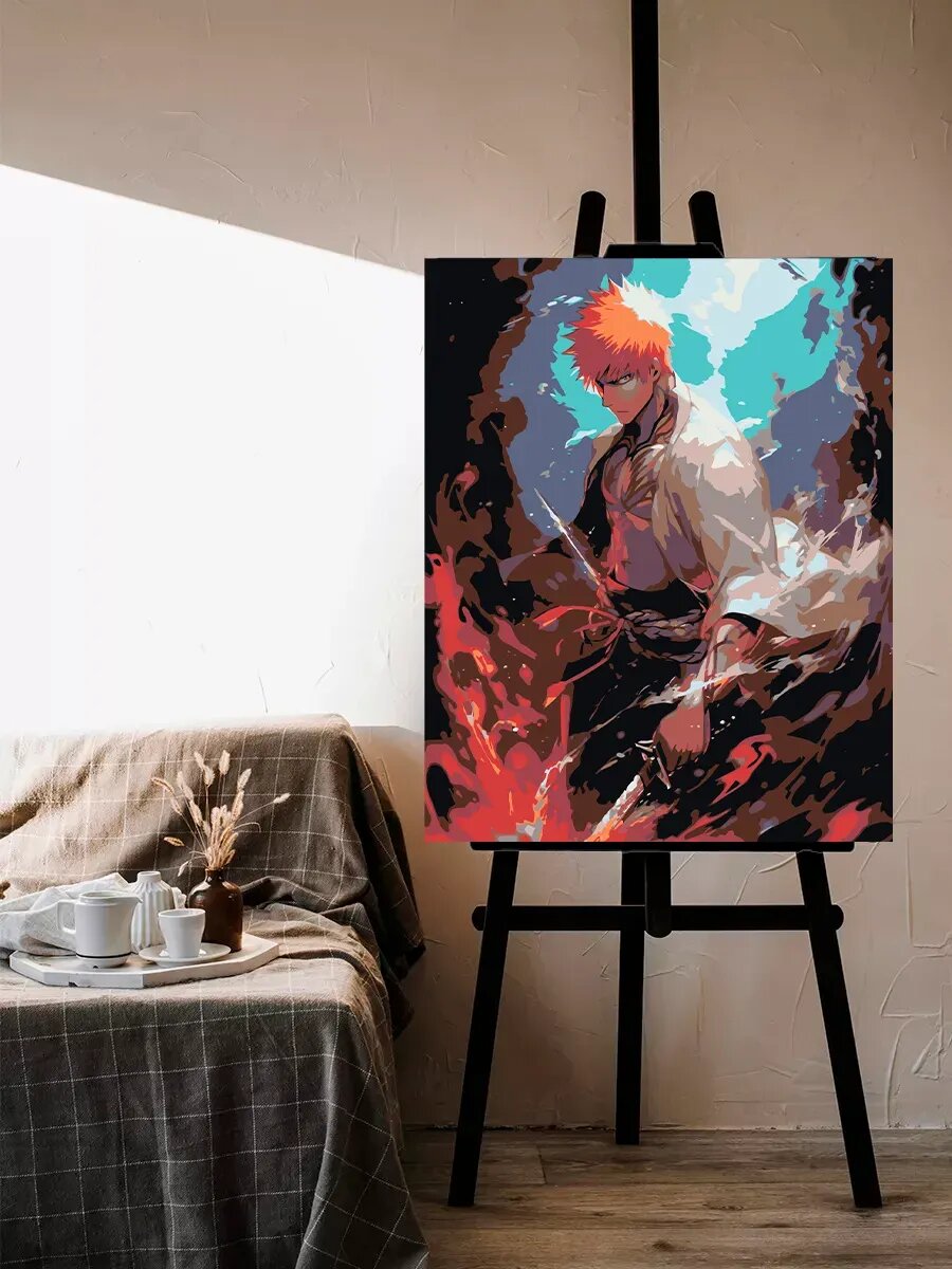 Картина по номерам Блич Аниме Bleach Inchigo Ичиго
