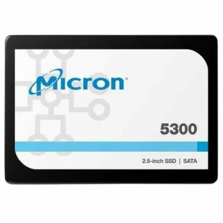 960 ГБ SSD 2.5" накопитель CRUCIAL Micron 5300PRO (MTFDDAK960TDS-1AW1ZABYY) - SATA3 6.0 Гбит/с, чтение - 540 Мбайт/с, запись - 520 Мбайт/с, 3D TLC NAND