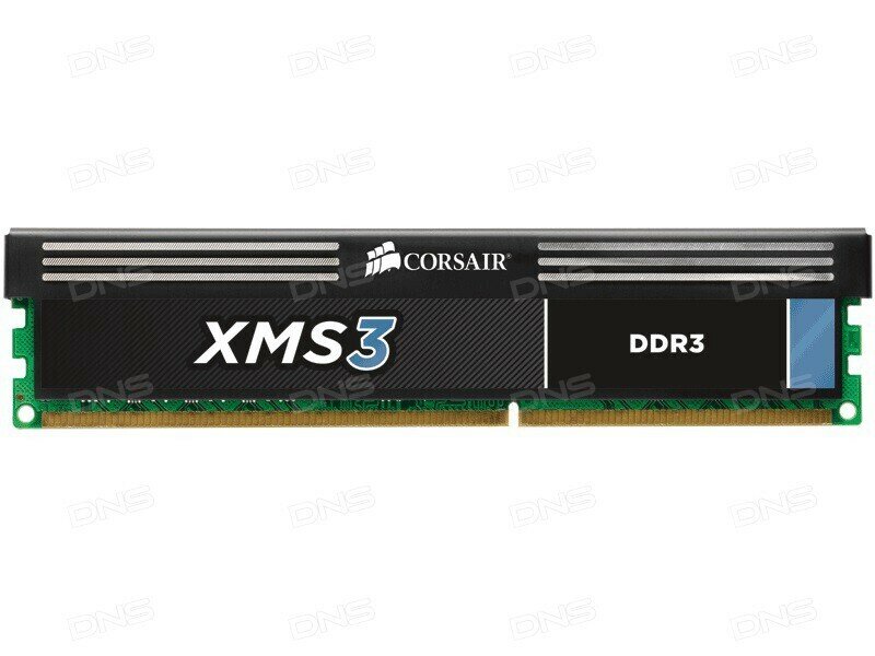 Оперативная память Corsair XMS3 (CMX4GX3M1A1600C9) DIMM DDR3 4ГБ - DDR3, 4ГБх1 шт, 1600 МГц, 9-9-9-24