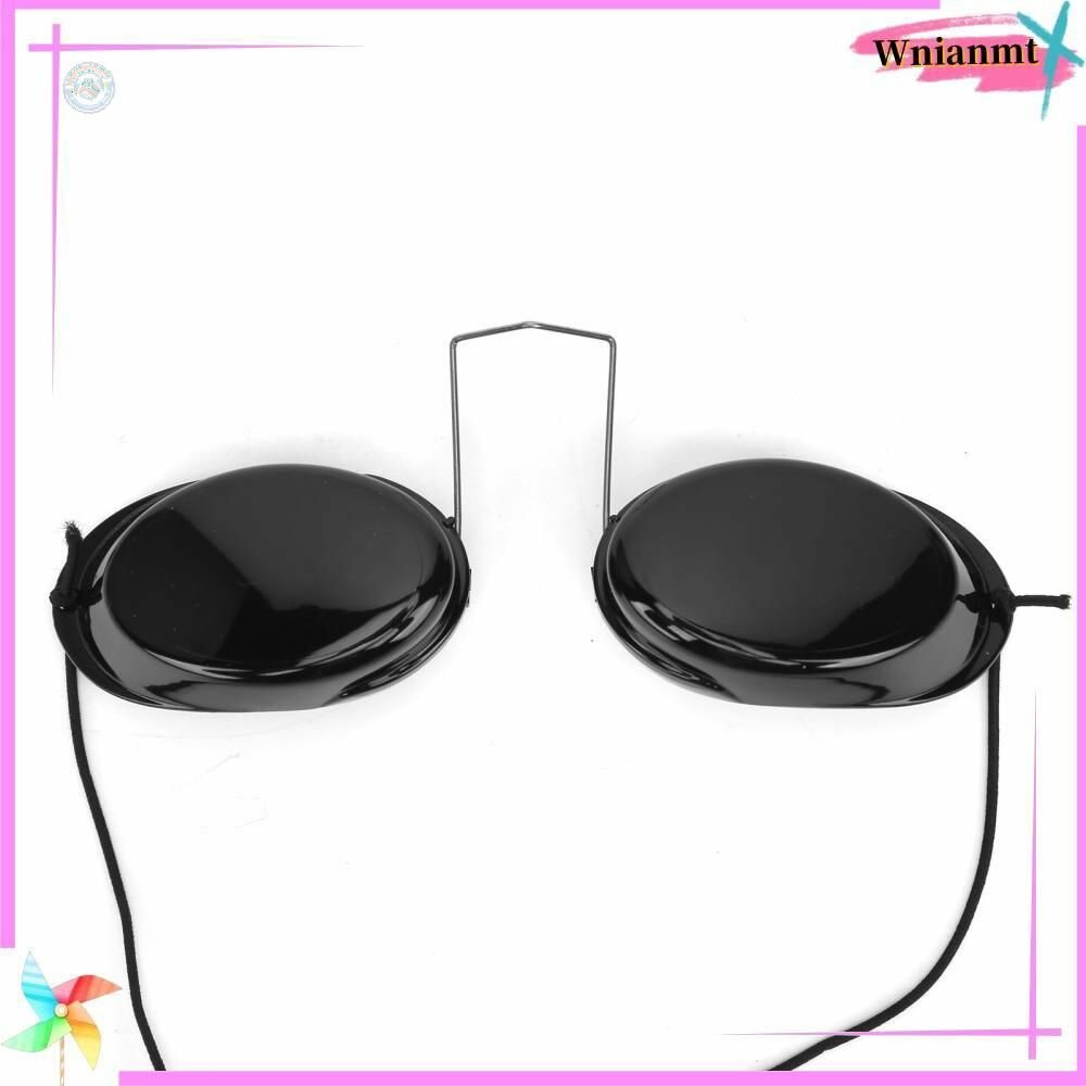 Защитные очки для загара и лазерных процедур, тонкие наглазники с гибкой переносицей, эластичная повязка, универсальный размер, черный