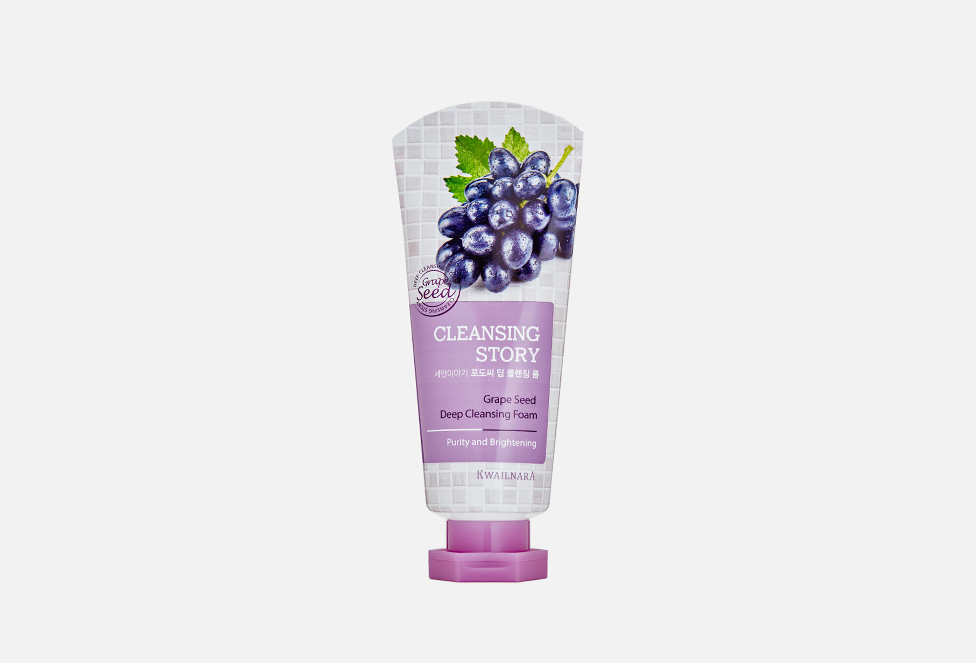 Очищающая пенка для умывания лица WELCOS CLEANSING STORY Grape Seed Deep Cleansing Foam 120 г
