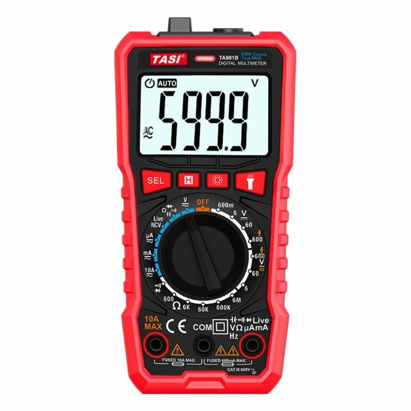 Высокоточный цифровой мультиметр TA801A/B/C/D для Smart Ture Rms NCV мультиметры с автодиапазоном тестер Ом Гц напряжение Amp M