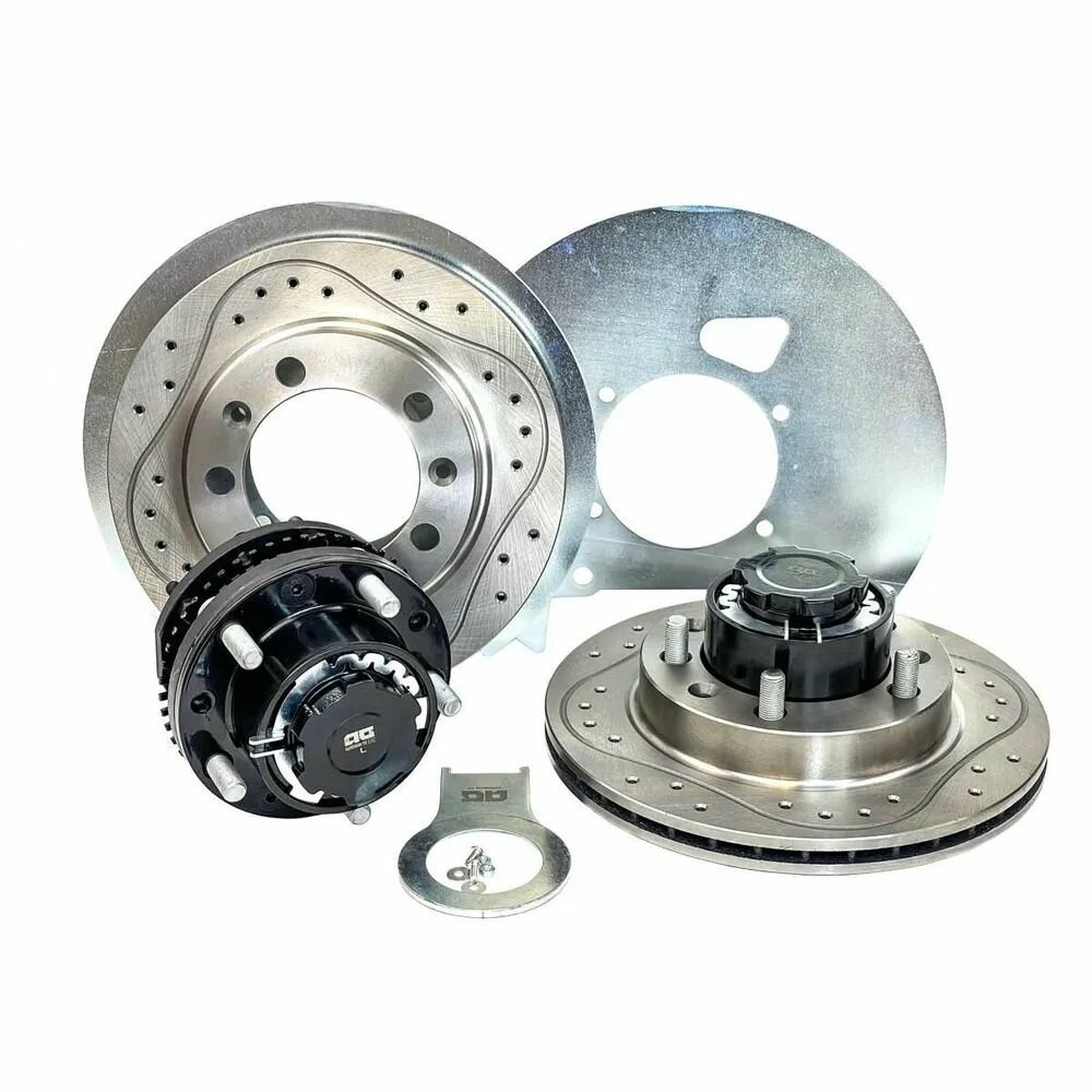 Хабы колесные Соболь 4х4 автоматические с перфорированными дисками "AUTOGUR73"