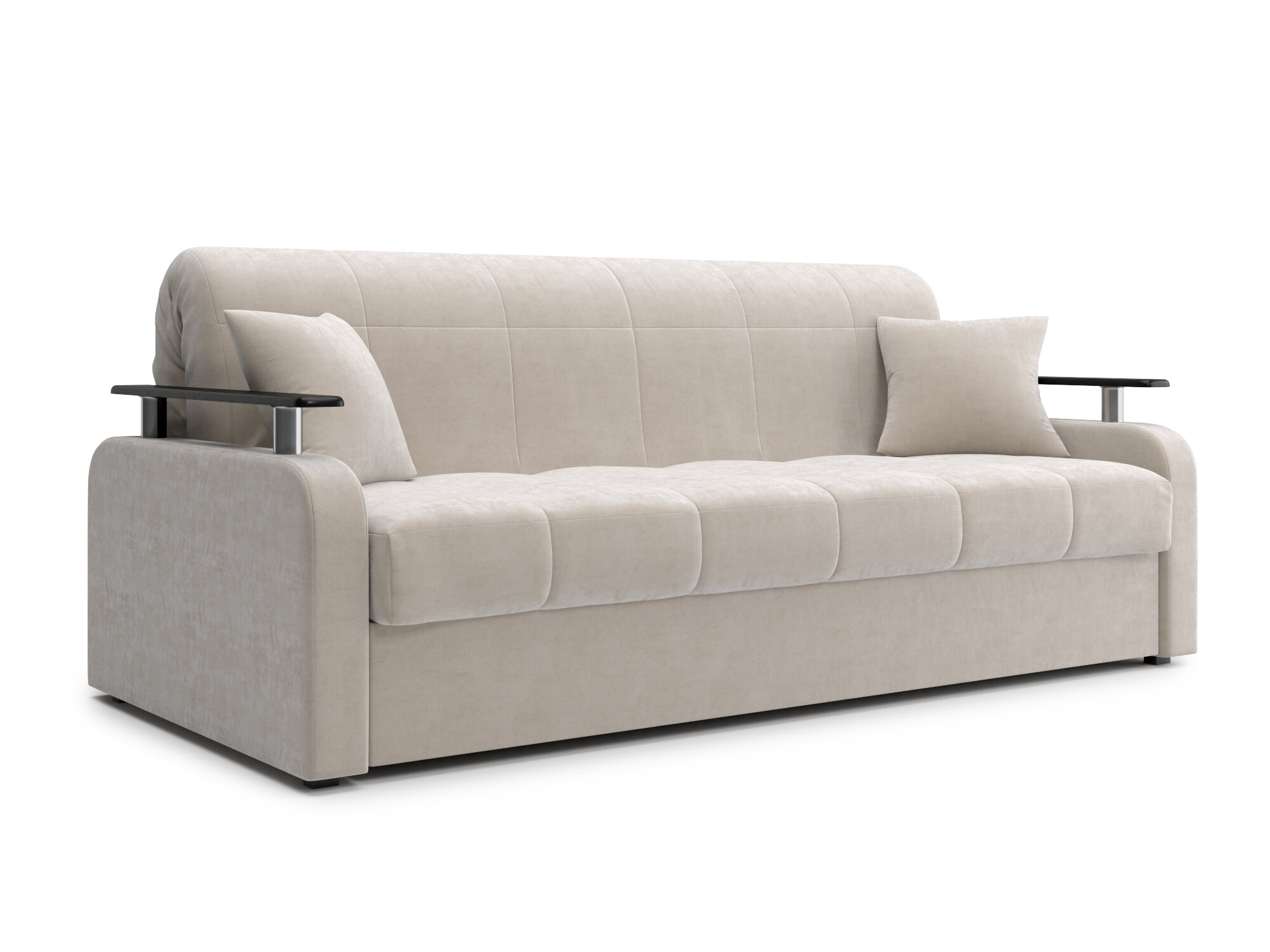 Диван ЭТОмебель Денвер, Velutto 17, велюр, искусственный, трансформер, механизм аккордеон, 200х180 см