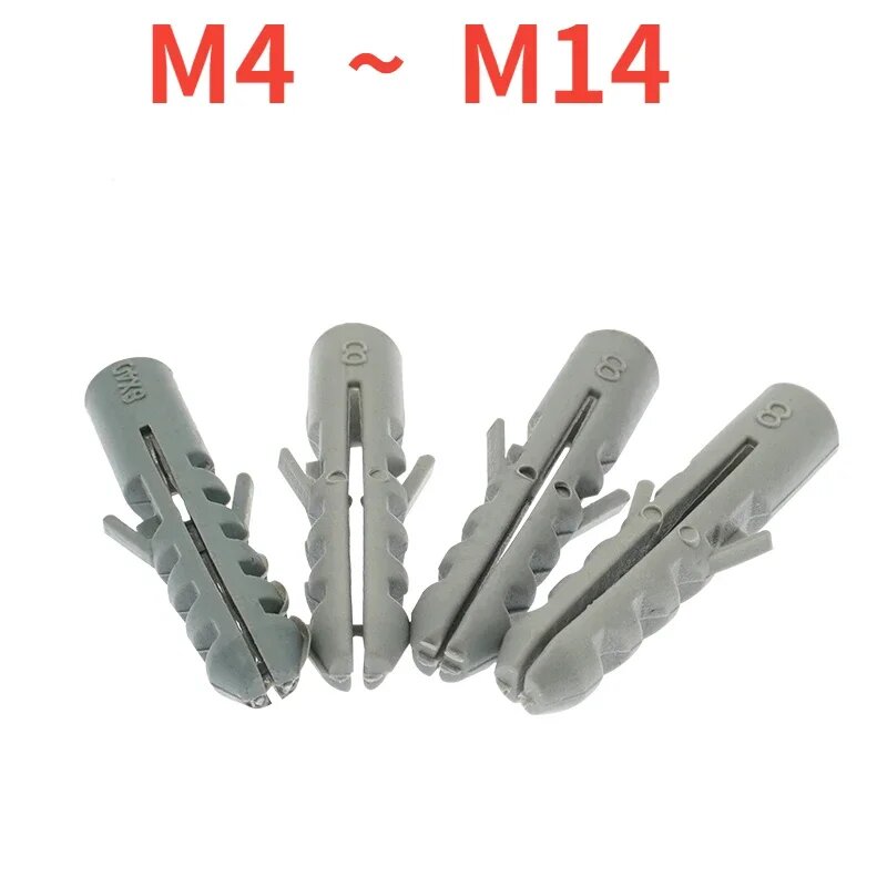 Пластиковые анкера M4 M5 M6 M8 M10 M12 M14 30pcs, M4x20mm