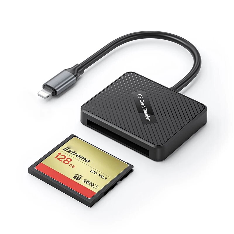 Type-C USB 2in1 CF Устройство чтения карт памяти для портативного компьютера Ноутбука for Lightning