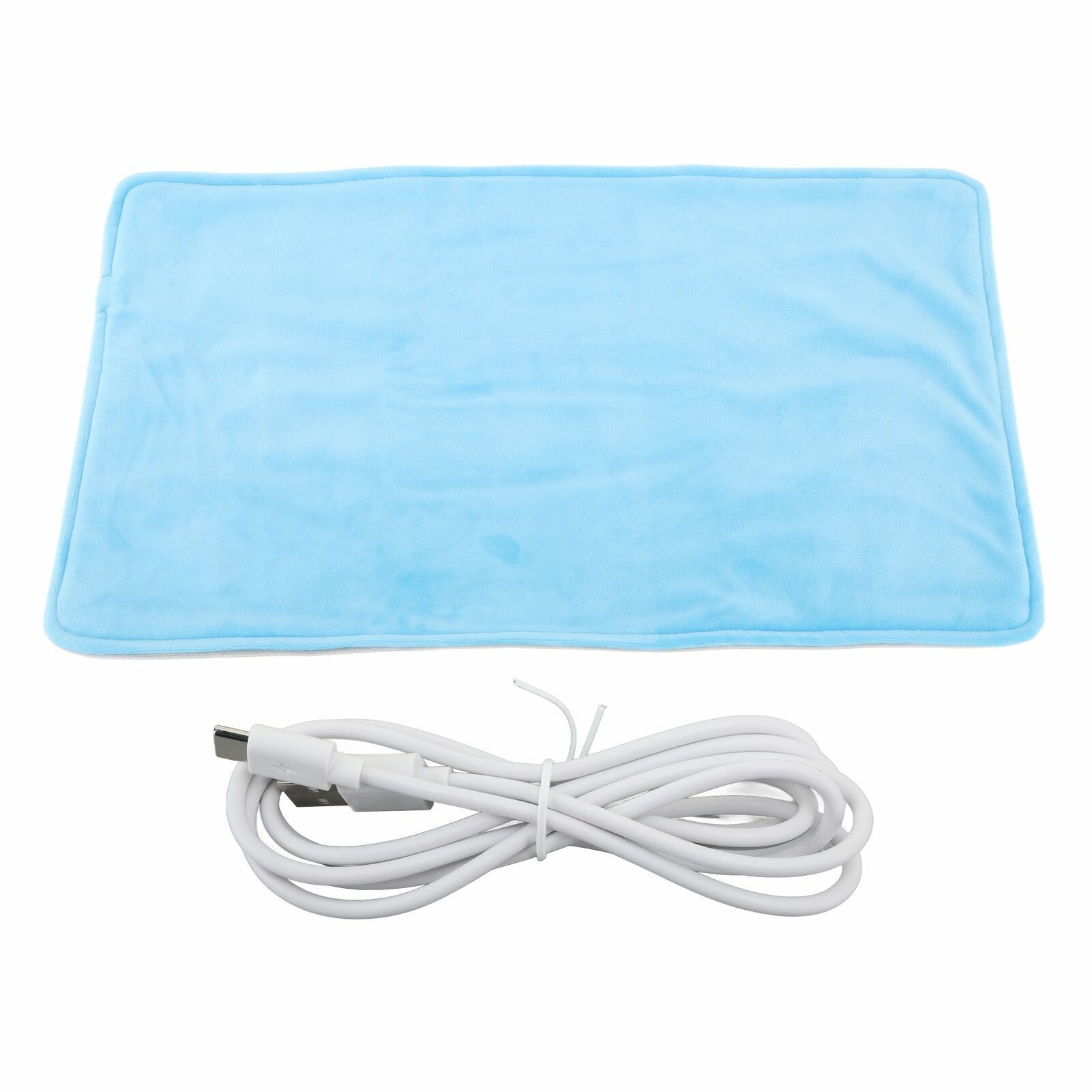 Графеновое электроодеяло с USB подогревом синее