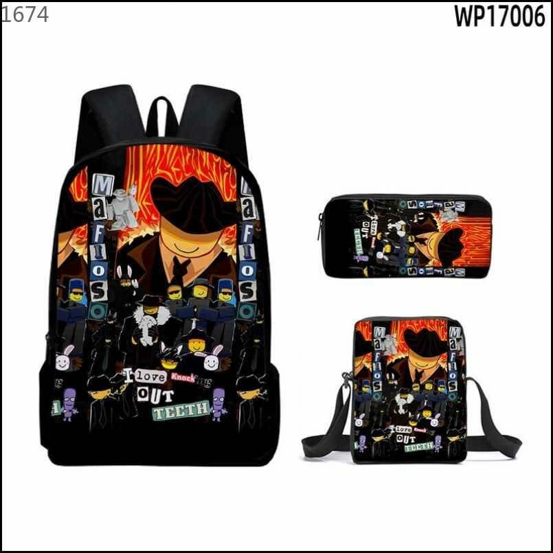 Набор школьных сумок из трех частей-Roblox Forsaken Gubby157