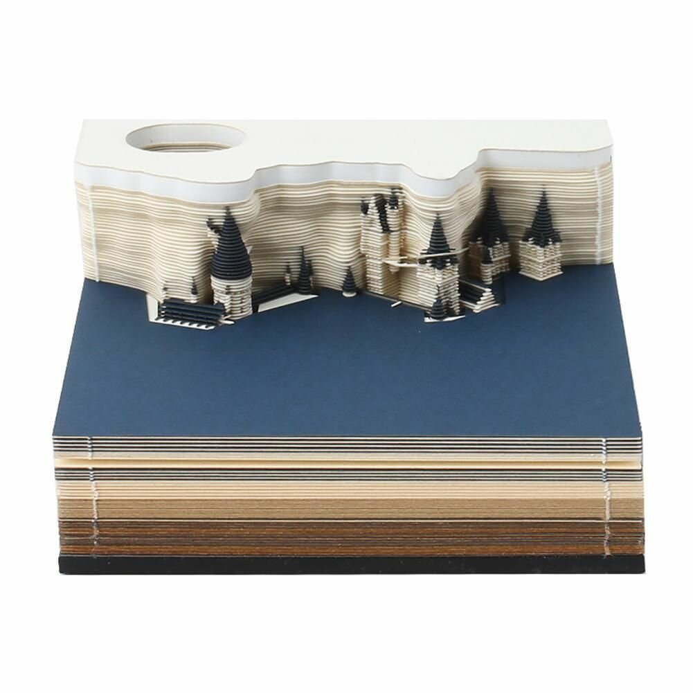 Еженедельный календарь "волшебный замок", 3D блокнот для поделок из бумаги