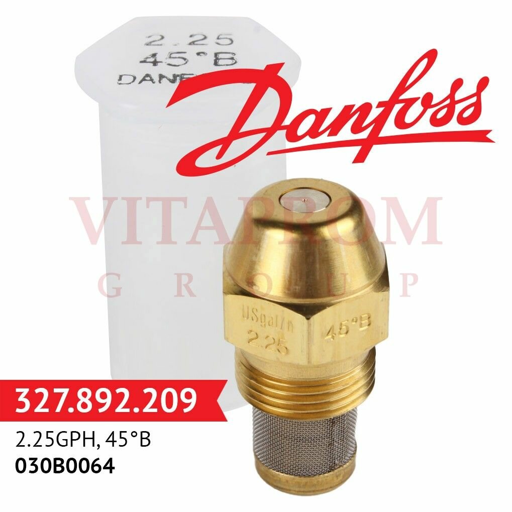 Форсунка Danfoss 2.25GPH, 45B, 030B0064