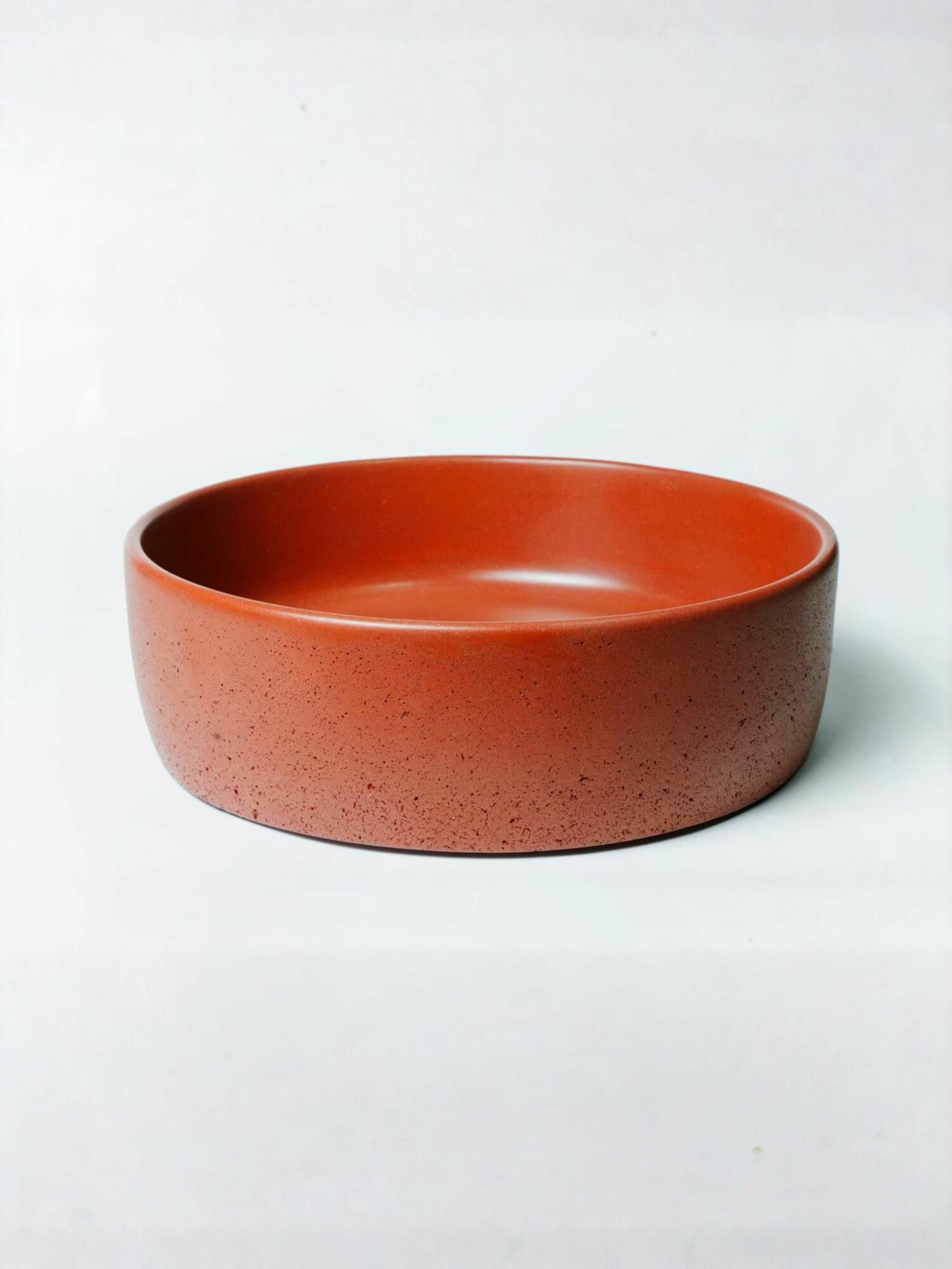 Nameshali Раковина бетонная накладная терракот 44х13,5