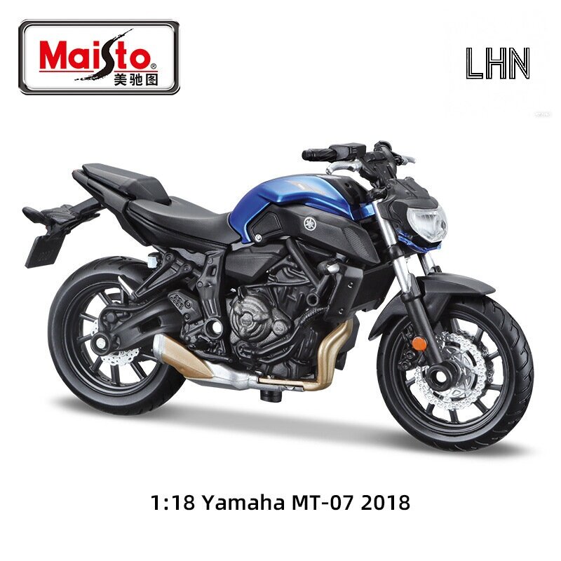 Модель мотоцикла Maisto Kawasaki Ducati Street Car, имитация спортивного автомобиля, цвет Yamaha MT-07 2018