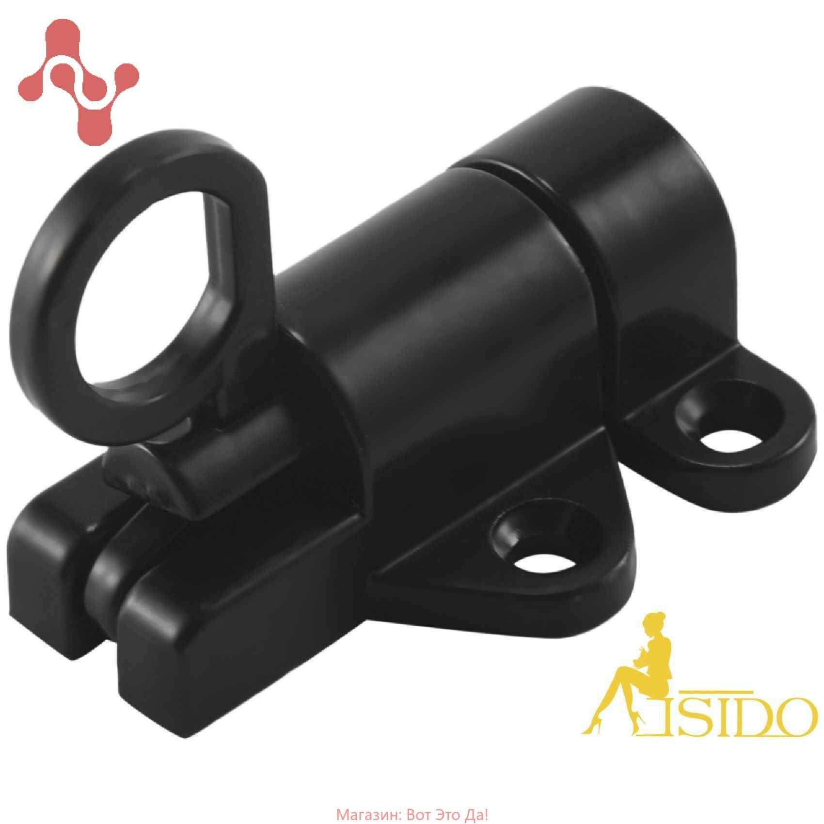 Новая продукция. Защелка дверного болта с пружинным замком из алюминиевого сплава, автоматический замок для оконных ворот, черный