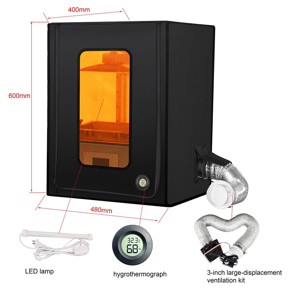 Корпус для 3D-принтера FUNGDO с вентиляцией mini