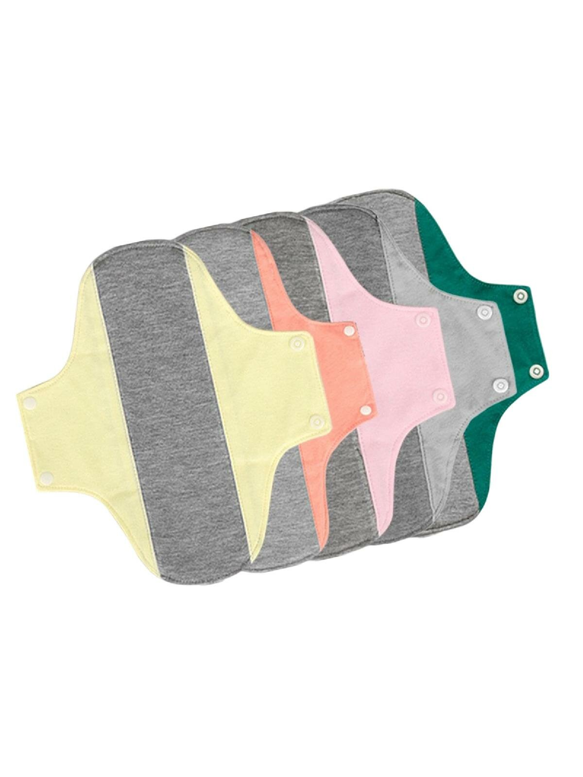 5шт многоразовых гигиенических прокладок для женщин, женские прокладки, менструальные прокладки из стираемой ткани