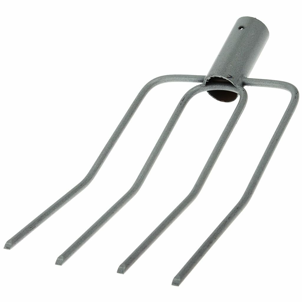 Вилы Домашняя Мода навозные 4-х рогие 28х18 см, сталь, сварные, порошковое покрытие, тулейка д3 5 мм