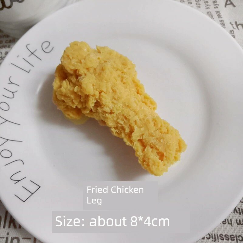 Имитация жареной курицы, игрушечное мясо, модель жареной еды, десерт, модель для кафе, ресторана, декор для комнаты,