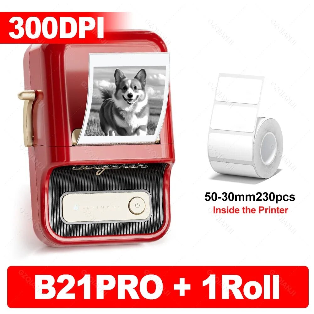 Niimbot B21PRO Red 300dpi Термопринтер этикеток
