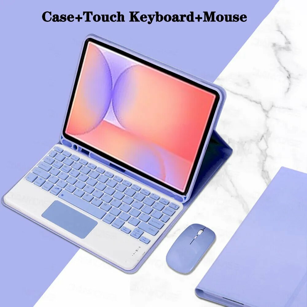 Чехол для планшета Samsung Galaxy Tab S10 Lite 5G 10.9 дюйма, русская клавиатура(Model: SM-X400/X406B)