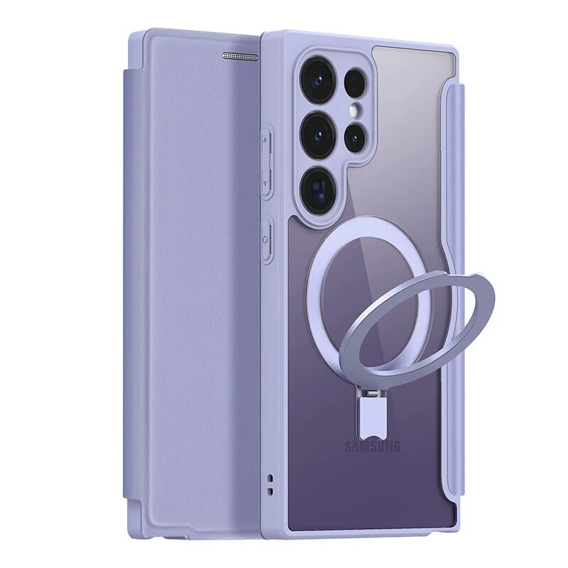 DUXDUCIS Galaxy S24 Plus Магнитный Чехол Фиолетовый Магнитная Подставка Прочный