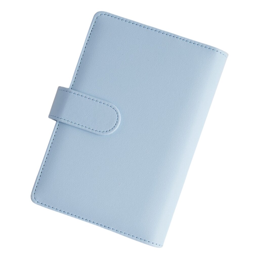 Переплет для колец из искусственной кожи, Многоразовый Бюджетный переплет на 6 Колец (внутренняя бумага в комплект не входит) для путешествий в офис, школу 12.8x18.8CM