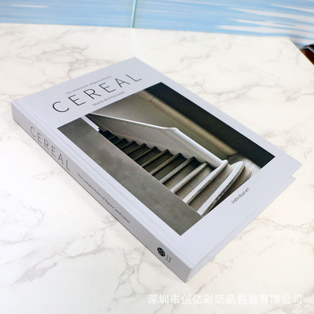 Декоративная книжная модель Ceral, 27x19x2.3см, керамический аксессуар для домашнего декора