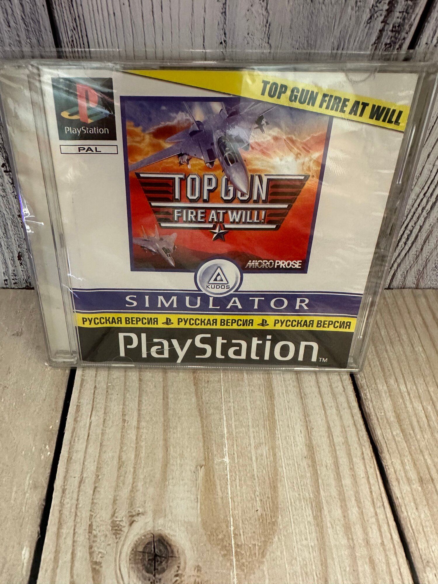 Игра Top Gun Fire At Will для play station 1 винтажная (для прошитой приставки)