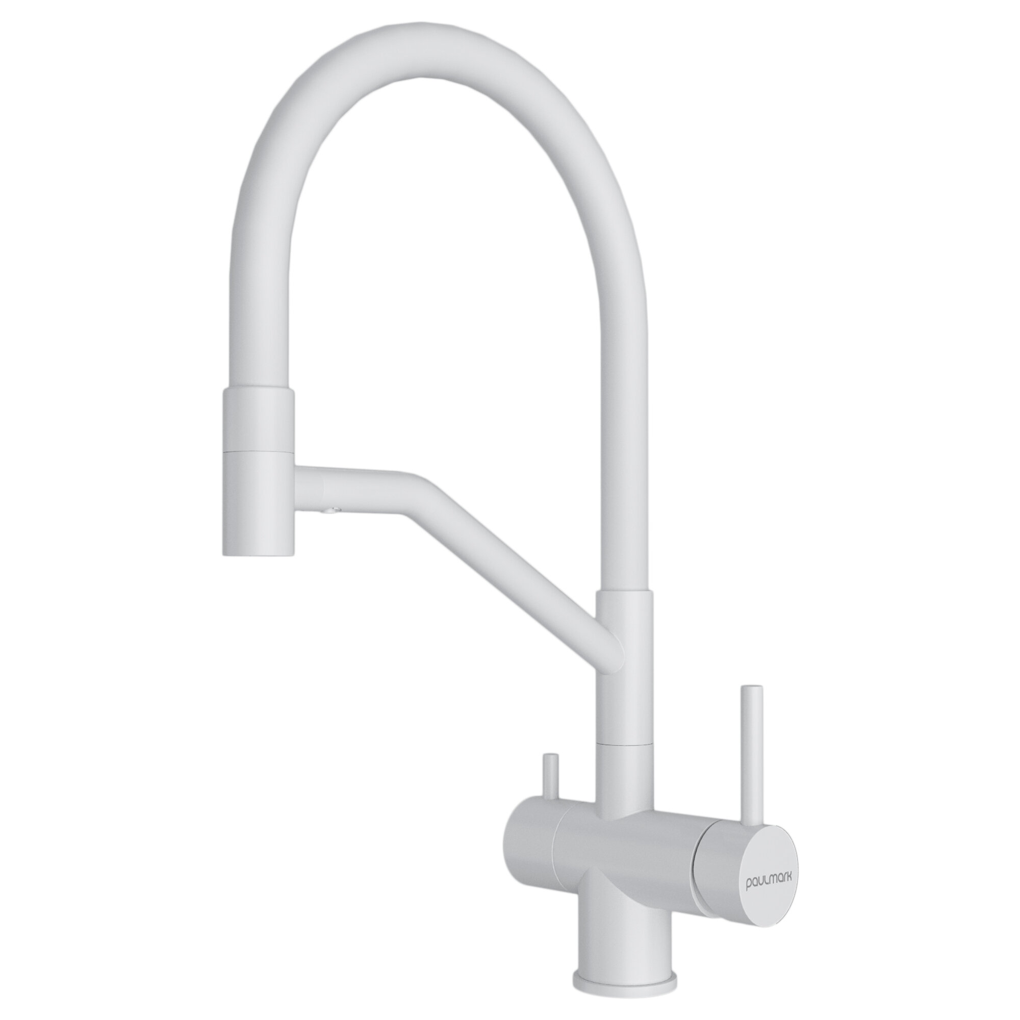 Смеситель Paulmark RUBERT Ru213175-WH белый матовый с подключением к фильтру
