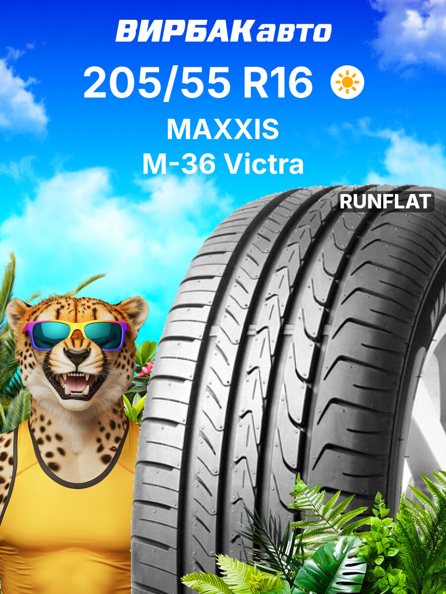 Летние шины MAXXIS M-36 Victra 205/55R16 91W RunFlat