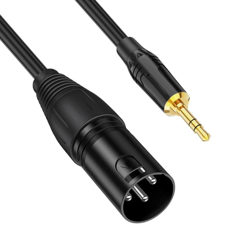 Аудиокабель 3,5 мм TRS – 3-контактный балансный, 2m - Мужская голова