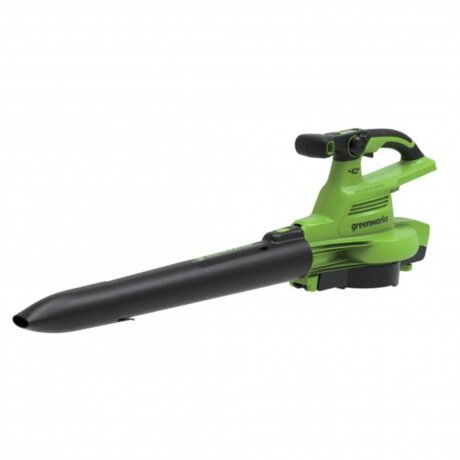 Воздуходувка-пылесос Greenworks GD40BV пит: от аккум. зеленый/черный