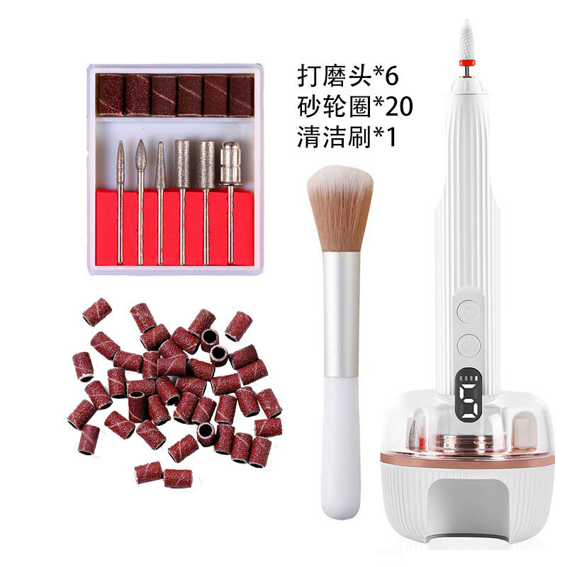 Новый аппарат для полировки ногтей с полой чашей, многофункциональная лампа для сушки, высокоскоростной инструмент для удаления омертвевшей кожи, маникюрный инструмент, электрическая шлифовальная машинка для ногтей.