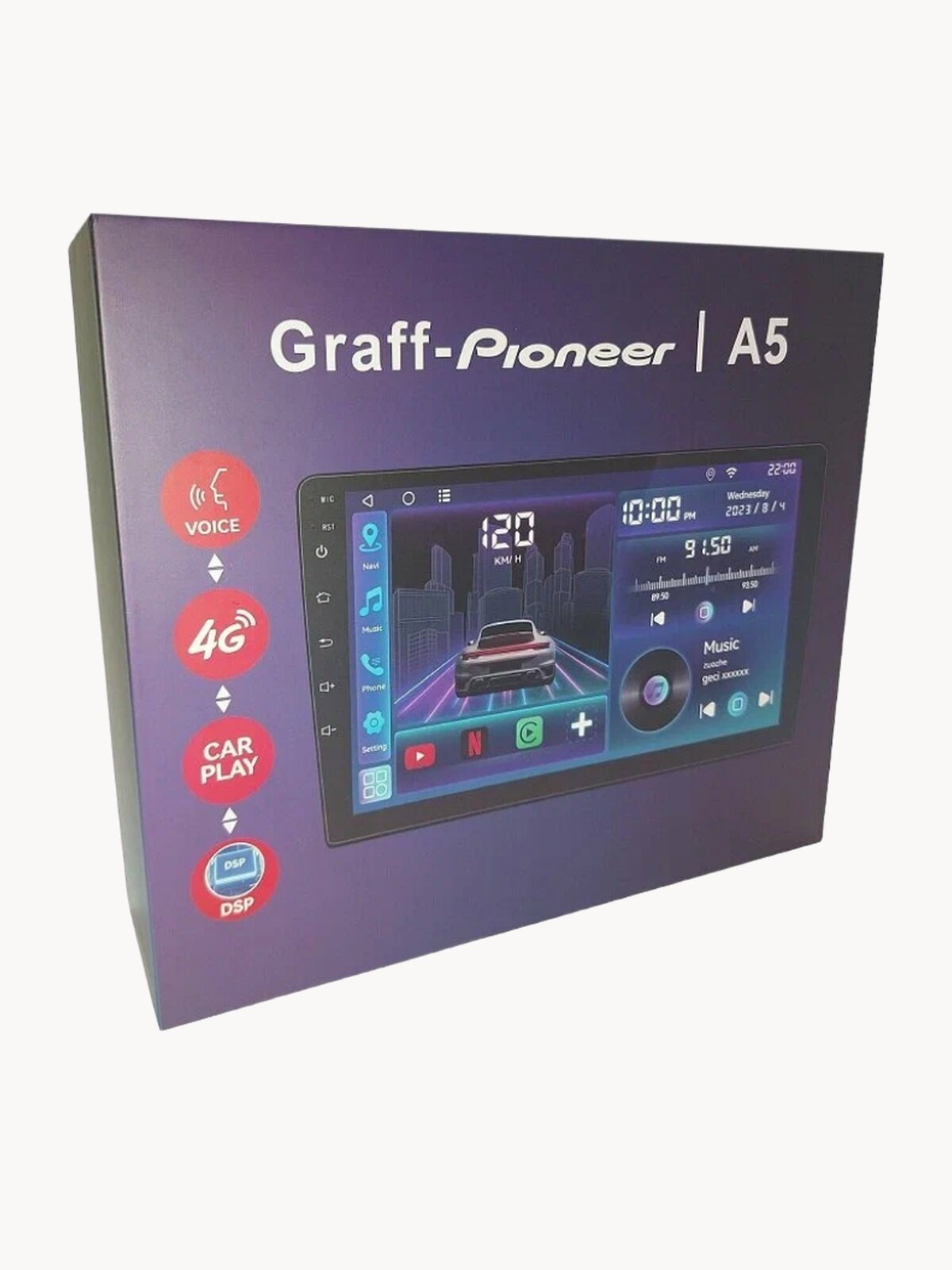 Магнитола универсальная 9 Graff-Pioneer A5 Андроид 4/64Гб, WIFI, Вluеtооth