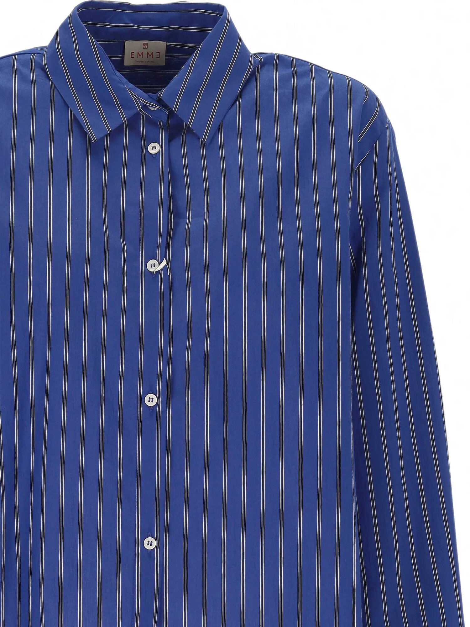 Рубашка Marella Vertical-stripe shirt, размер 38, blue — фото 1