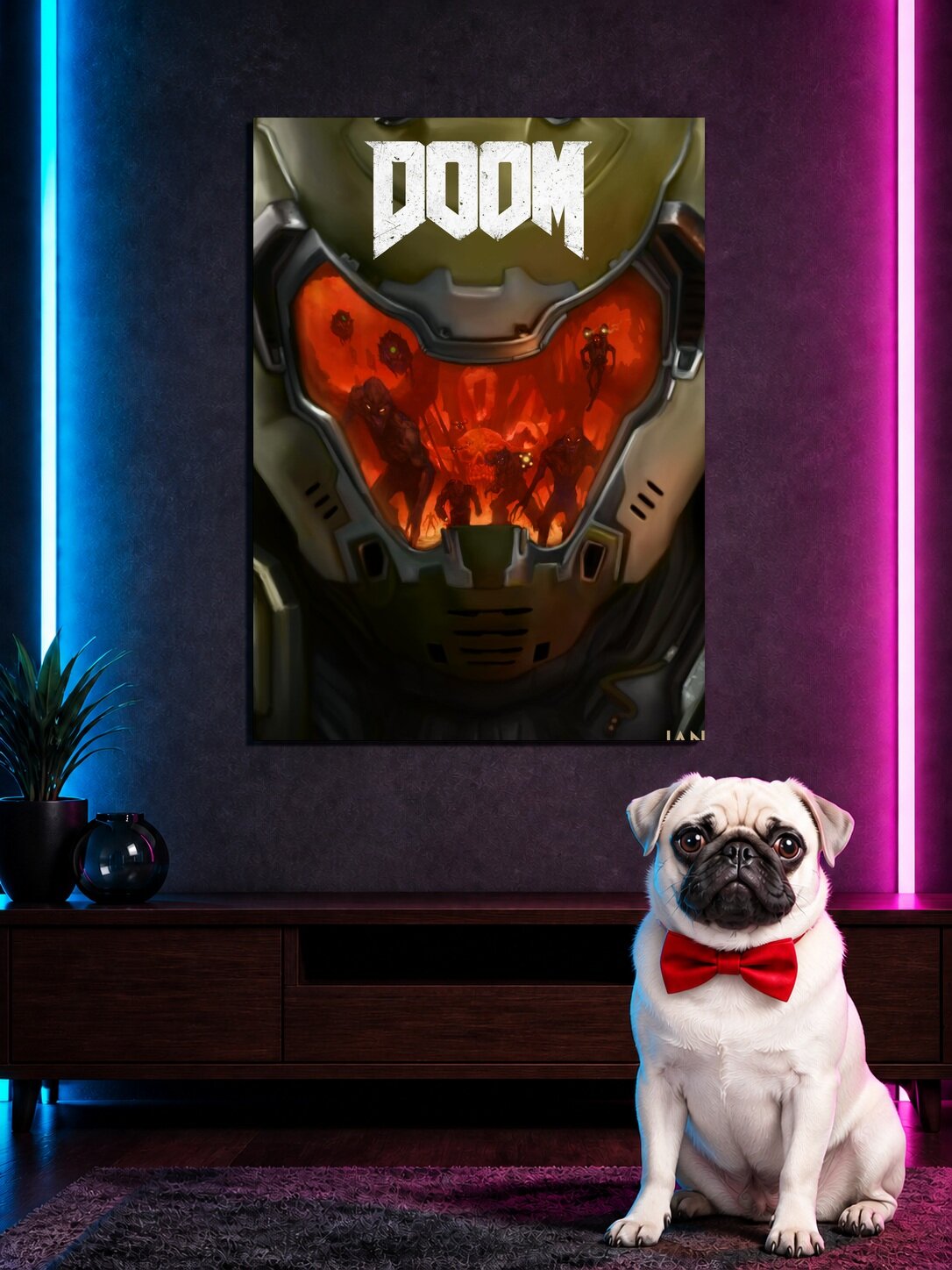 Постер DOOM Сага — легендарные игровые мотивы A3