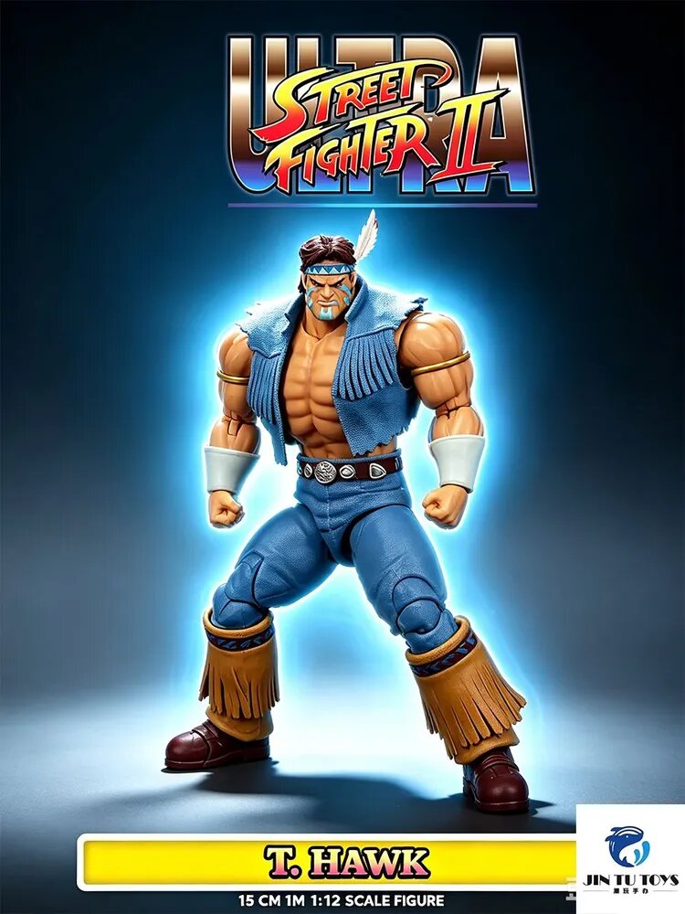 Jada Toys Ultra Street Fighter II T. Hawk Action Figure/ Артикулированная фигурка, подарок на день рождения для коллекционеров, модель персонажа видеоигры