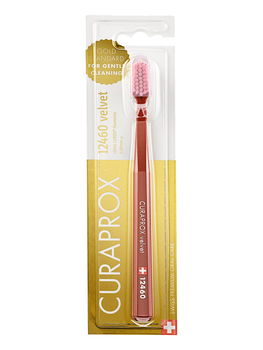 Зубная щетка CS 12460 Velvet для чувствительной эмали и десен, d 0,08 мм, Curaprox