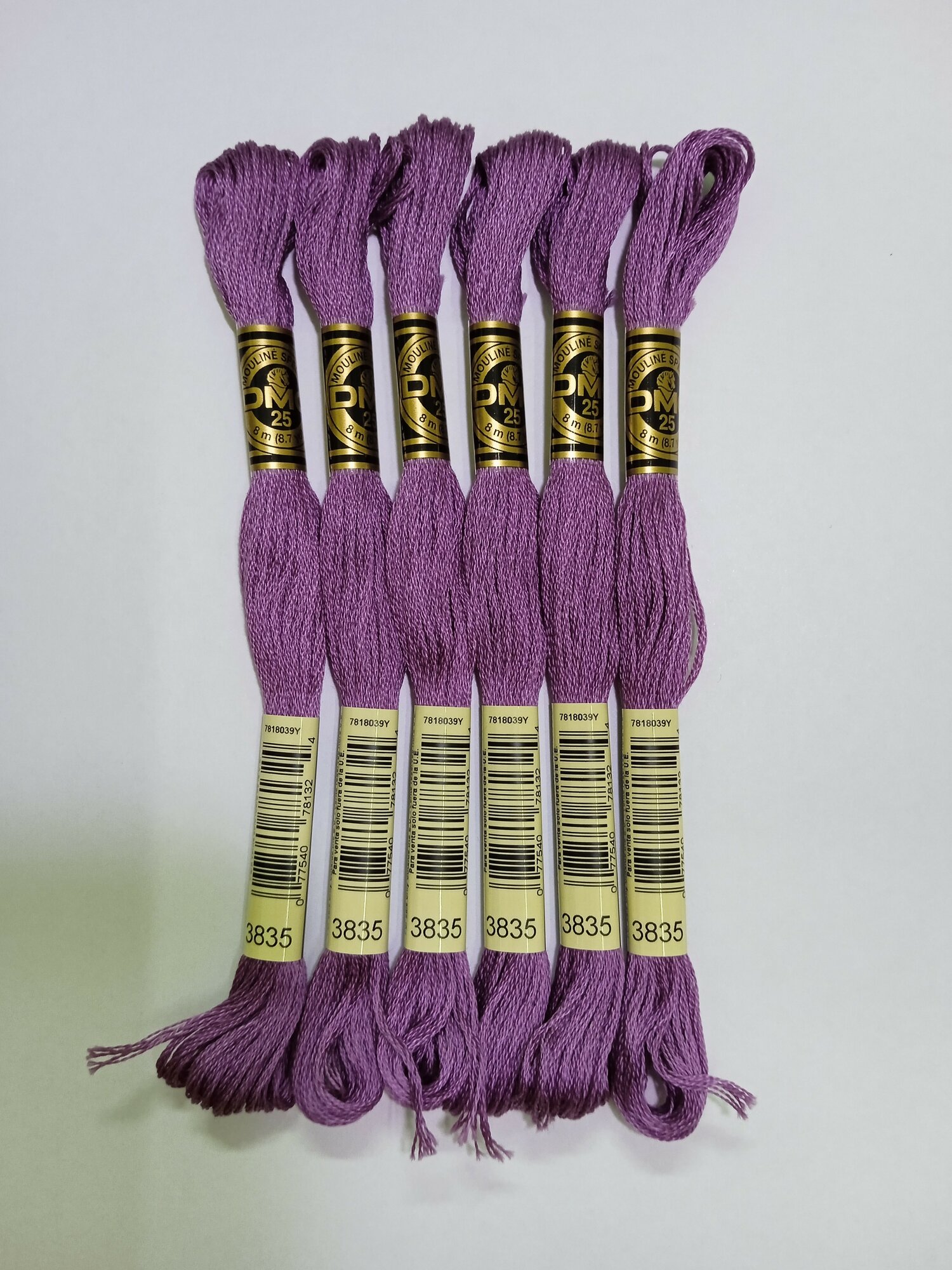 Набор ниток мулине, 8 м, 6 шт DMC-3835_6