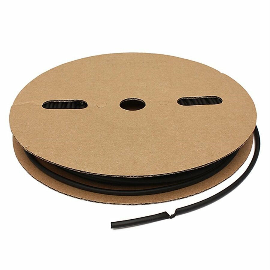 Термоусадка ТУТ нг 12/6 мм черная (катушка 100м)