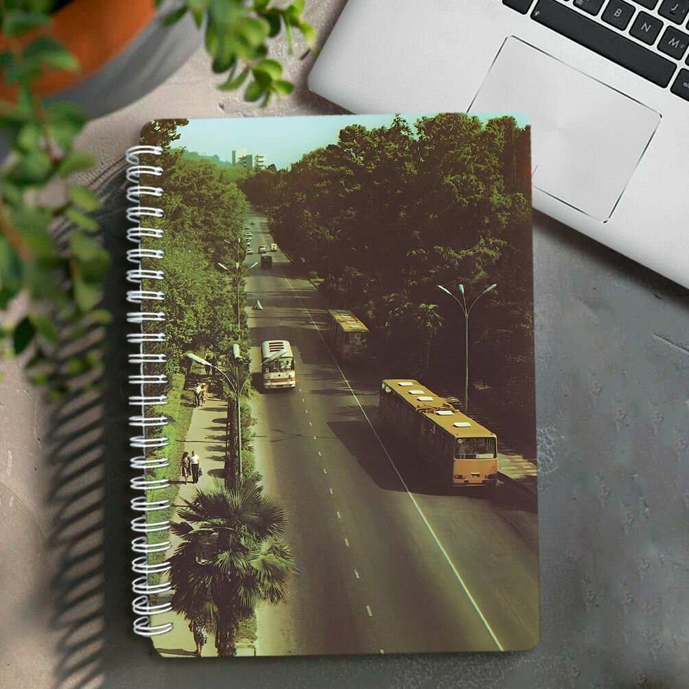 Блокнот для записей в клетку подарочный в твердой обложке А5 СССР