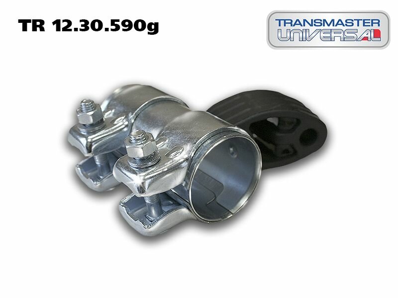 Набор крепления глушителя Transmaster Universal TR1230590G (подушка подвески глушителя + хомут трубчатый коннектор) Lada ВАЗ X-Ray (16-)