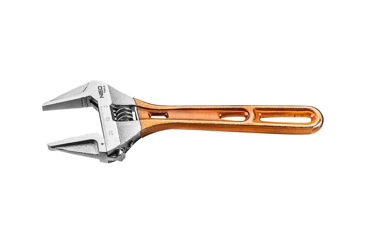 Разводной ключ 155 мм с диапазоном захвата 0-28 мм NEO Tools 03-023 для сборки