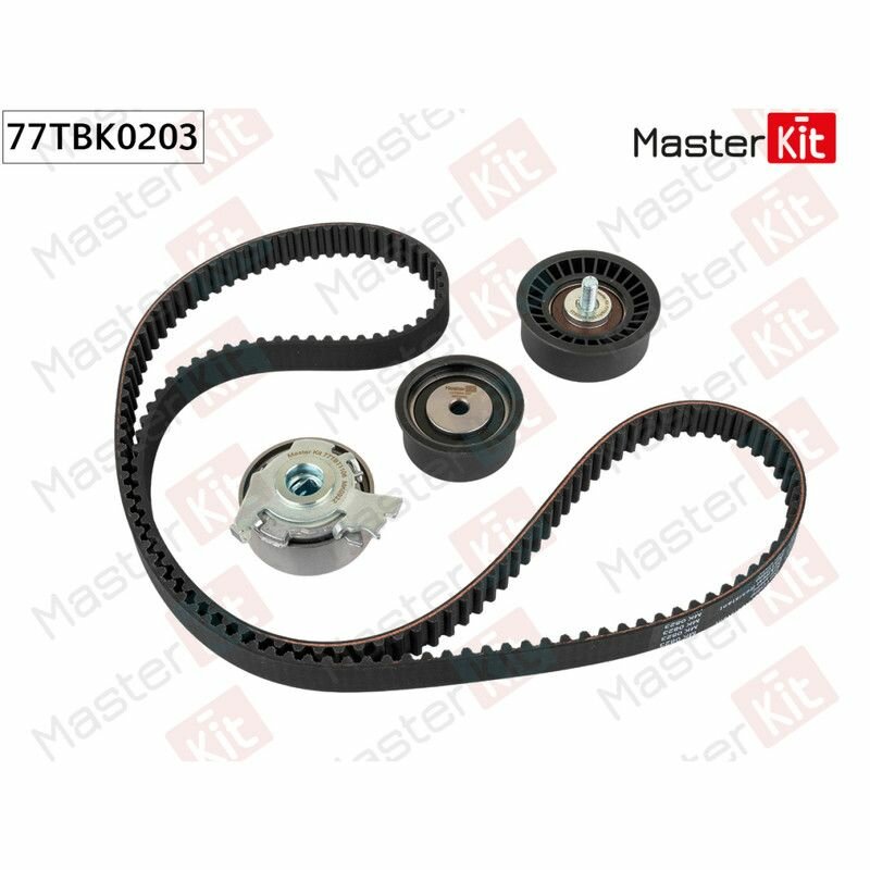Комплект ремня ГРМ для а/м VAUXHALL Astra, CHEVROLET Lacetti, OPEL Vectra, MASTERKIT 77TBK0203